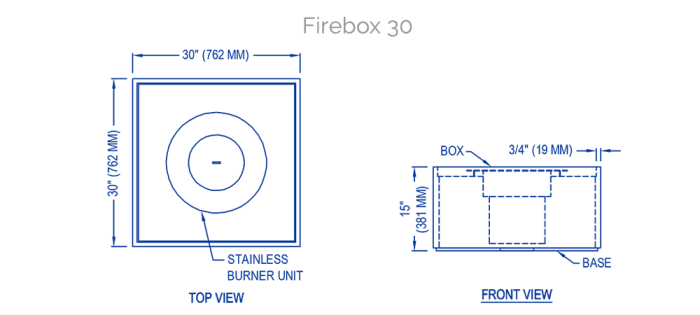 Solus Firebox 30 firepit